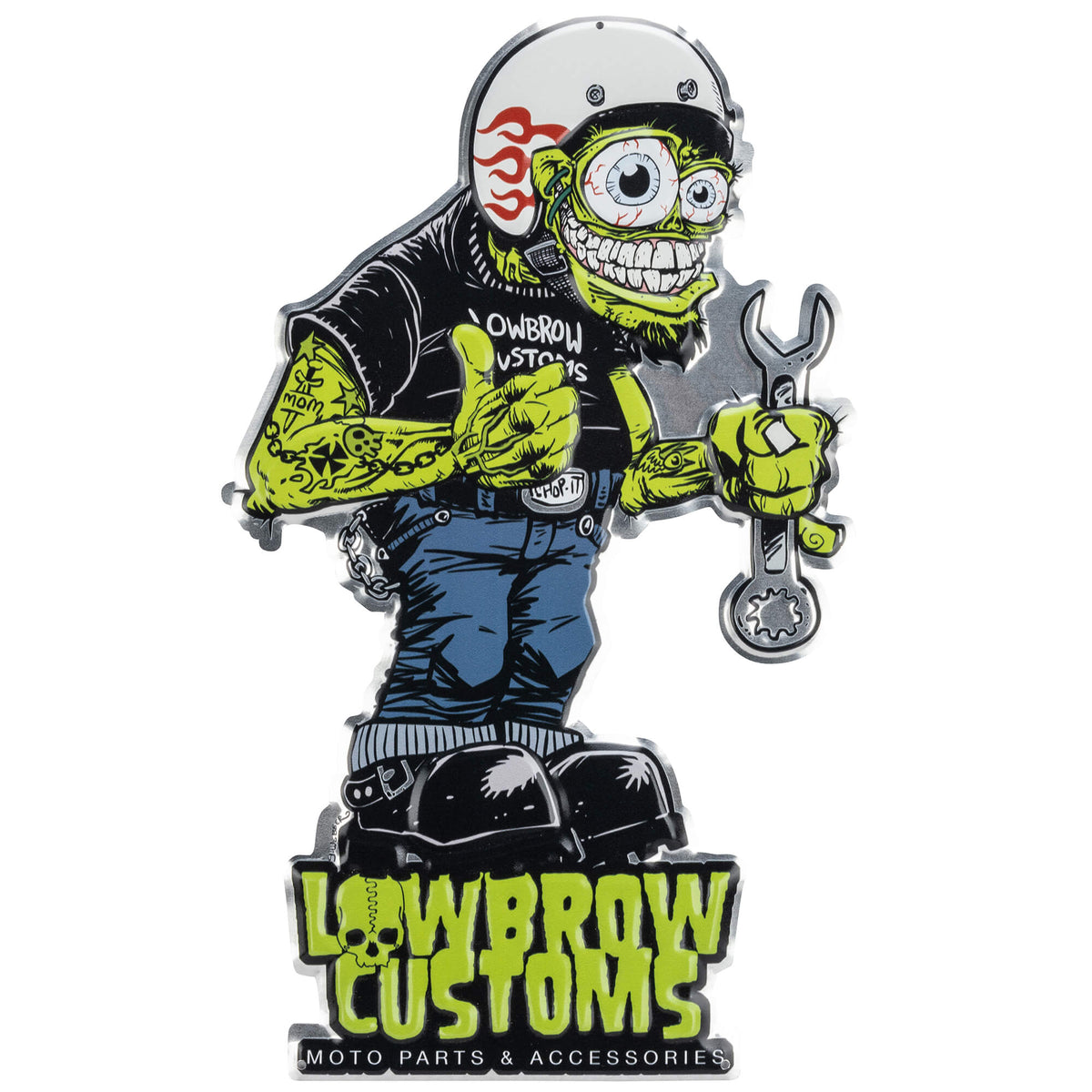 Lowbrow Weirdo Metal Shop Signs – Lowbrow Customs