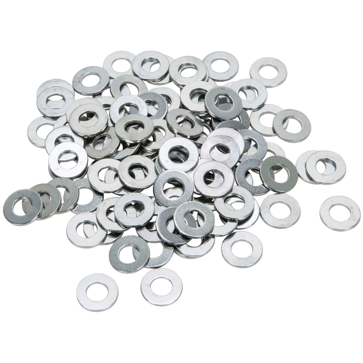 Colony Machine #5/16-F-100 Flat Washers 5/16 inch - Bag of 100 - Chrome Plated – Lowbrow Customs