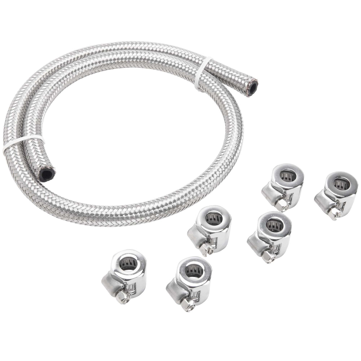 Cycle Standard 5 16 Inch Braided Stainless Fuel Line Kit Lowbrow Customs cycle-standard-5-16-inch-braided-stainless-fuel-line-kit-lowbrow-customs