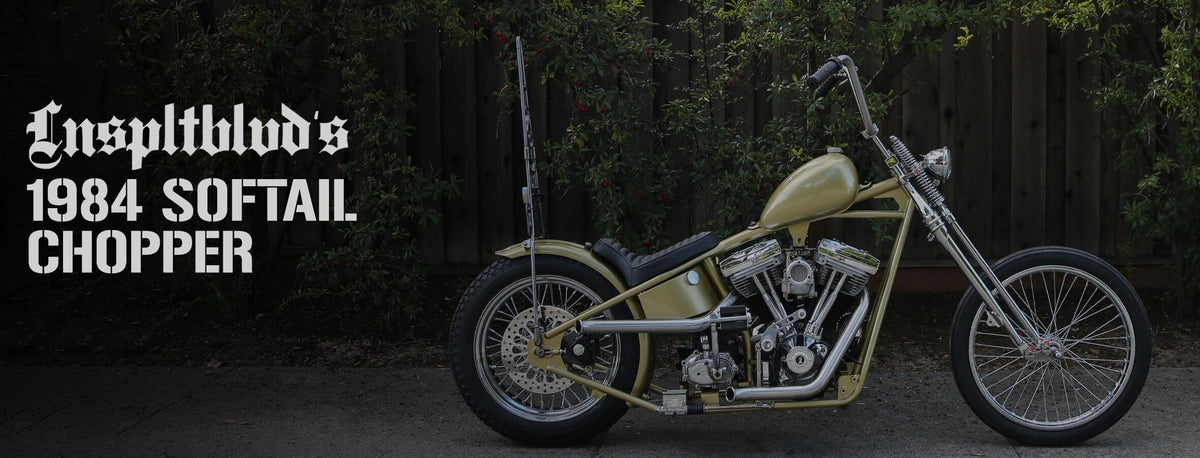 LNSPLTBLVD 1984 Harley Softail Full Rigid Frame Chopper Build – Lowbrow ...
