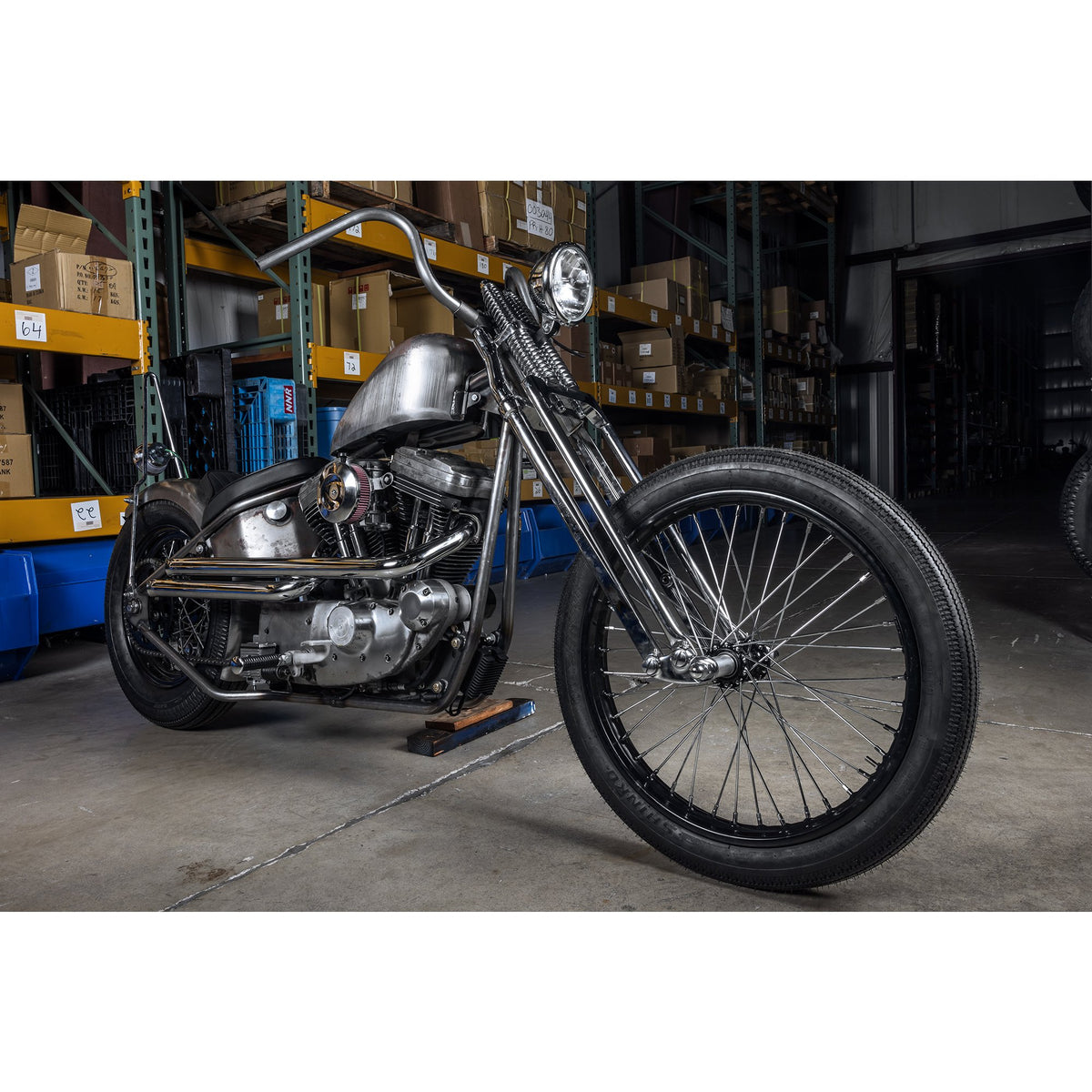 Led Sled Customs Universal Springer Headlight Mount- Black Powdercoat ...