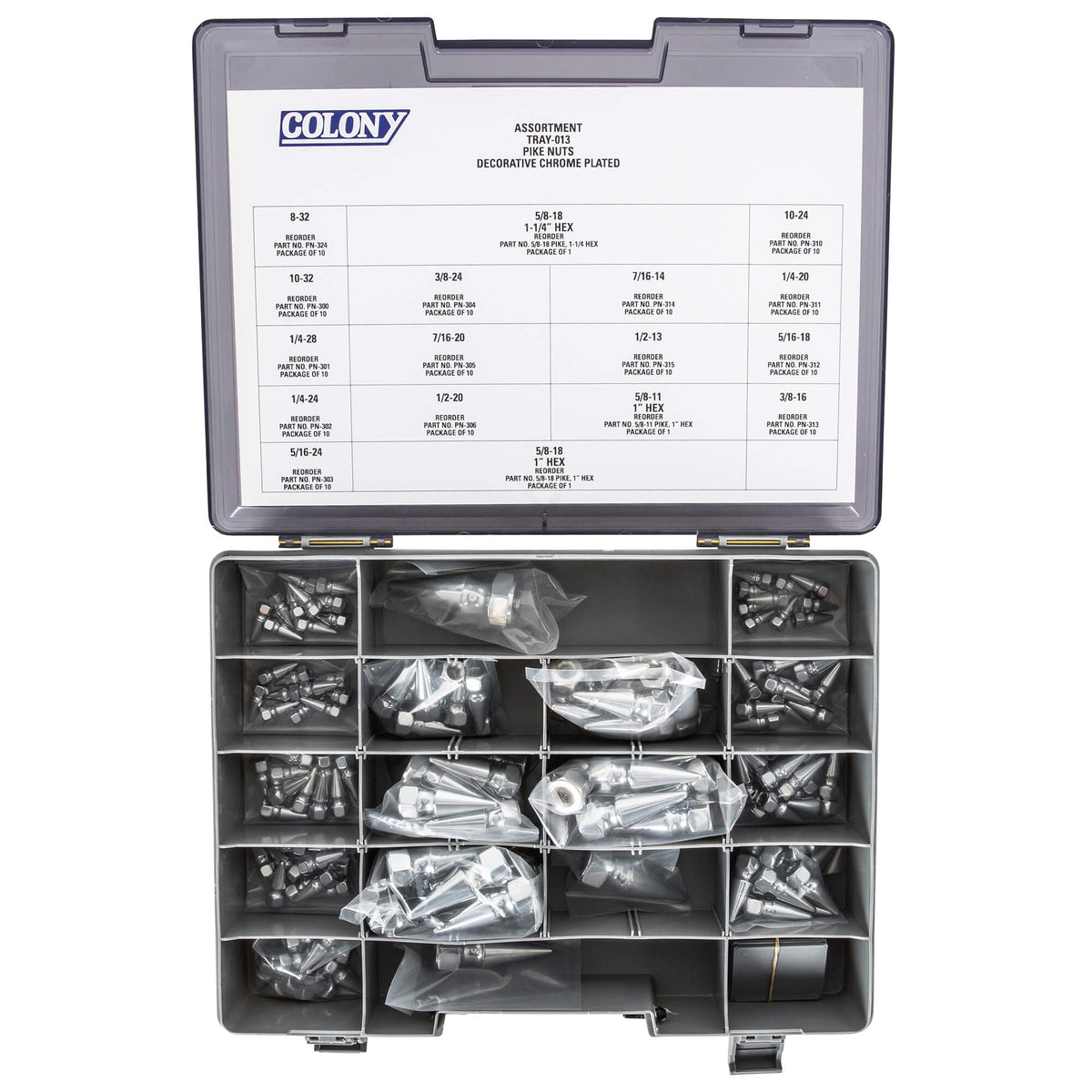 Colony Machine #TRAY-014 12 Point Screw Assortment - Coarse Thread ...