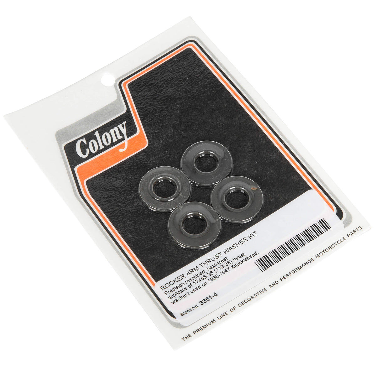 Colony Machine #3351-4 Rocker Arm Thrust Washer Kit 1936-1947 Harley ...