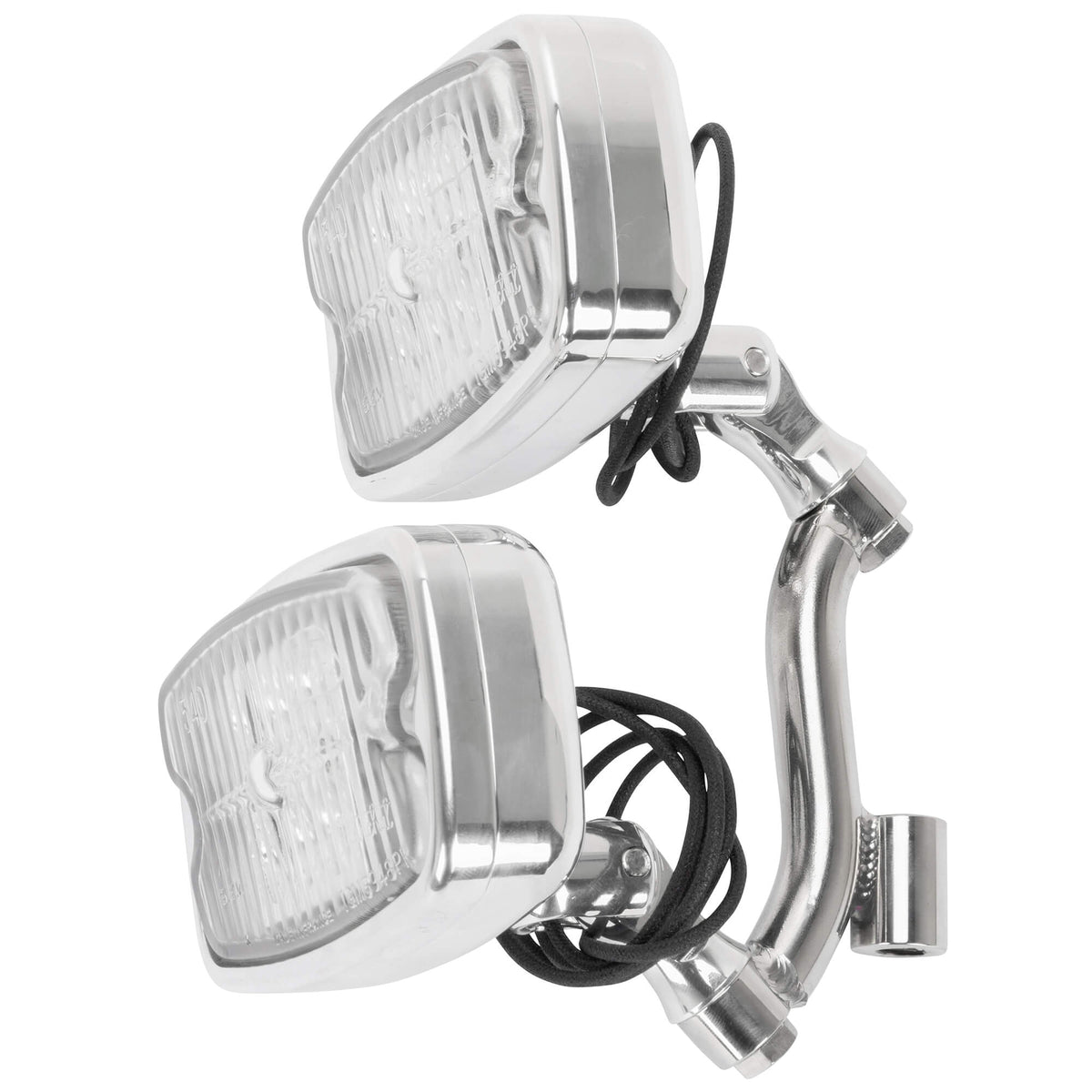 FNA Custom Cycle Dual Headlight Mount - Short - Stainless Steel ...