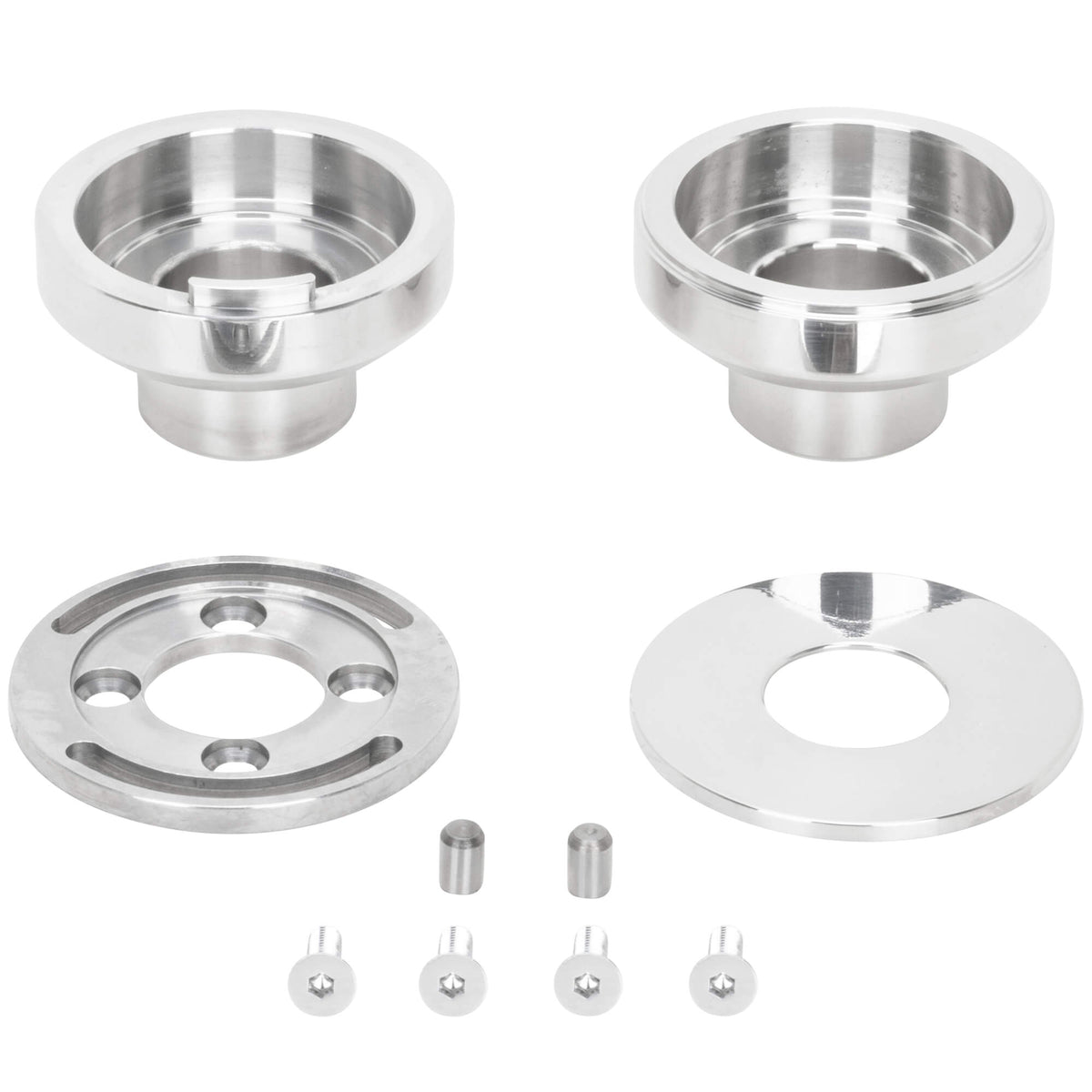 Smooth Stainless Steel Hidden / Internal Fork Stop Kit 1949-1987 Harle ...