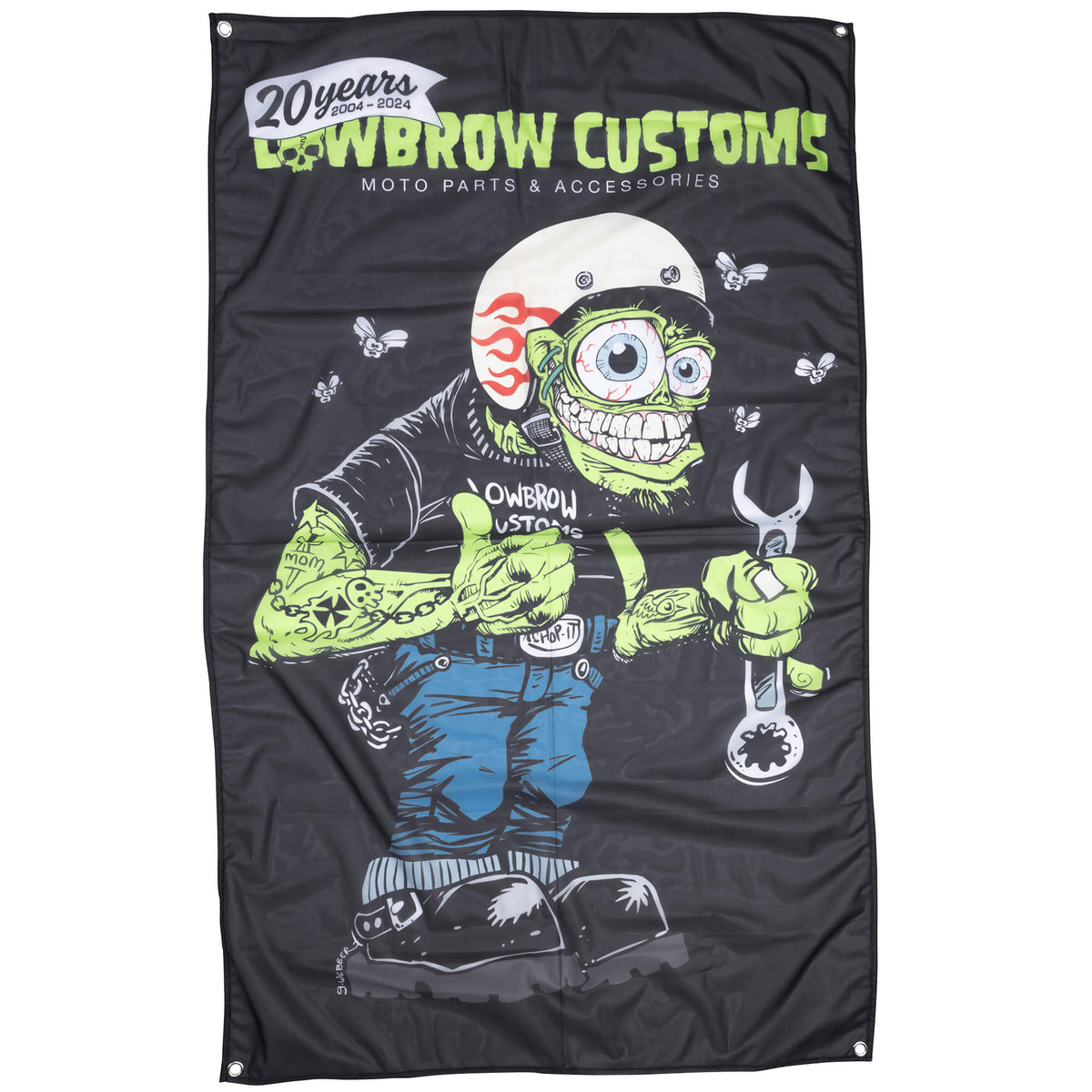 Lowbrow Customs Weirdo 20th Anniversary Flag