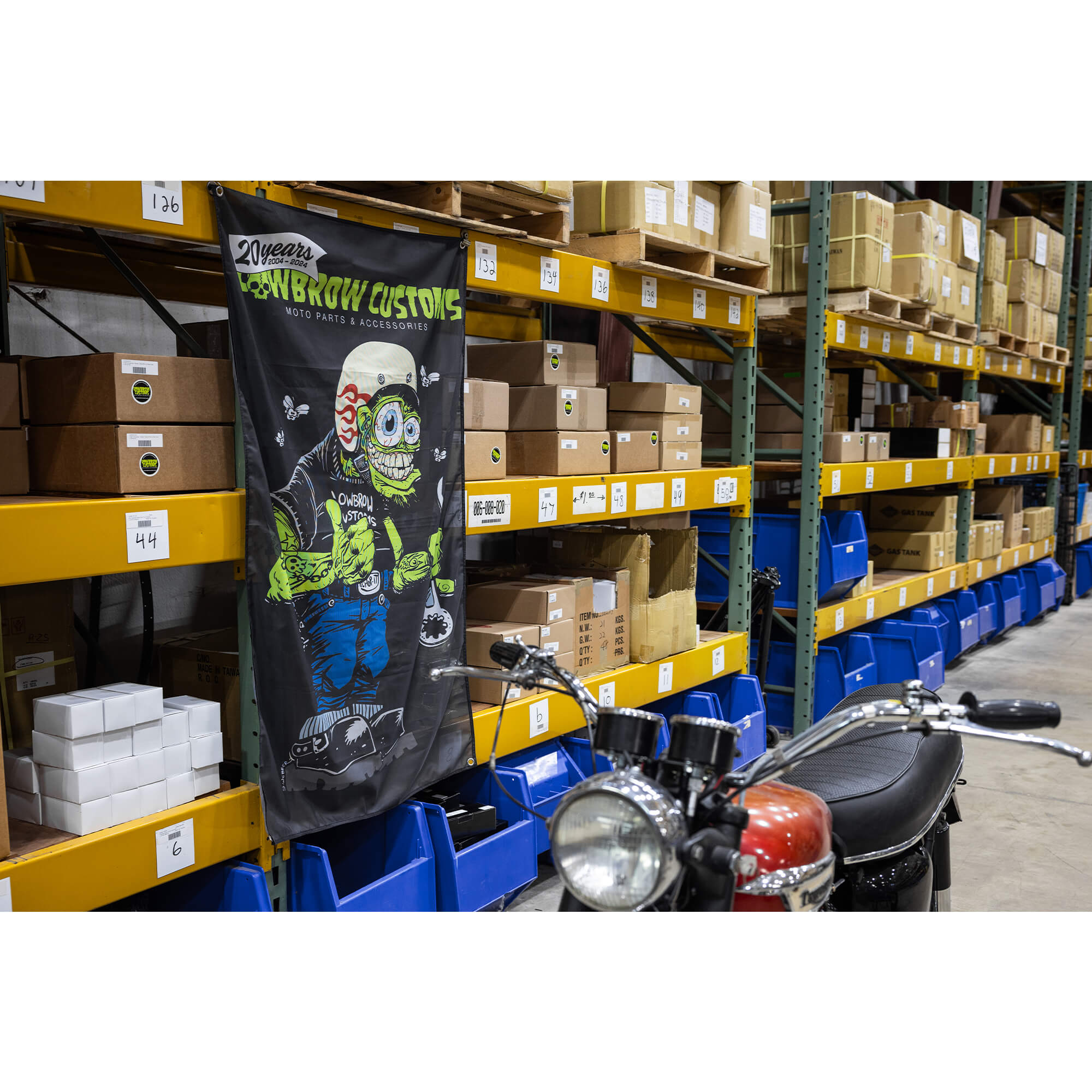 Lowbrow Customs Weirdo 20th Anniversary Flag