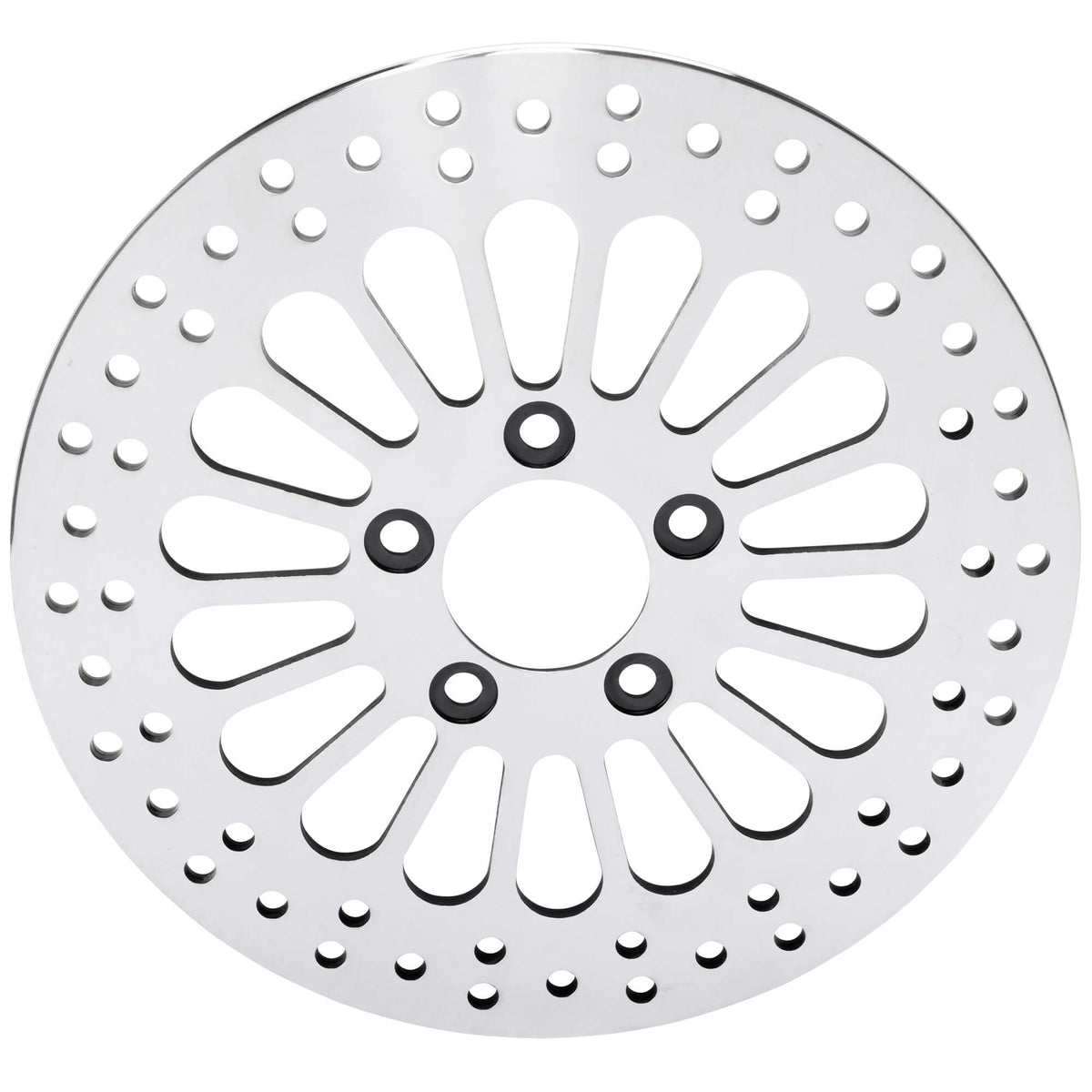 V-Factor Motorcycle Parts 18 Spoke Stainless Steel Brake Rotor - 11.5 ...