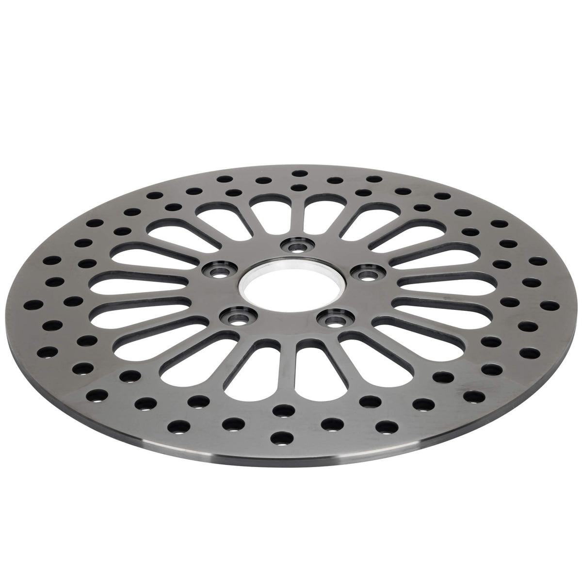 V-Factor Motorcycle Parts 18 Spoke Black Stainless Steel Brake Rotor ...