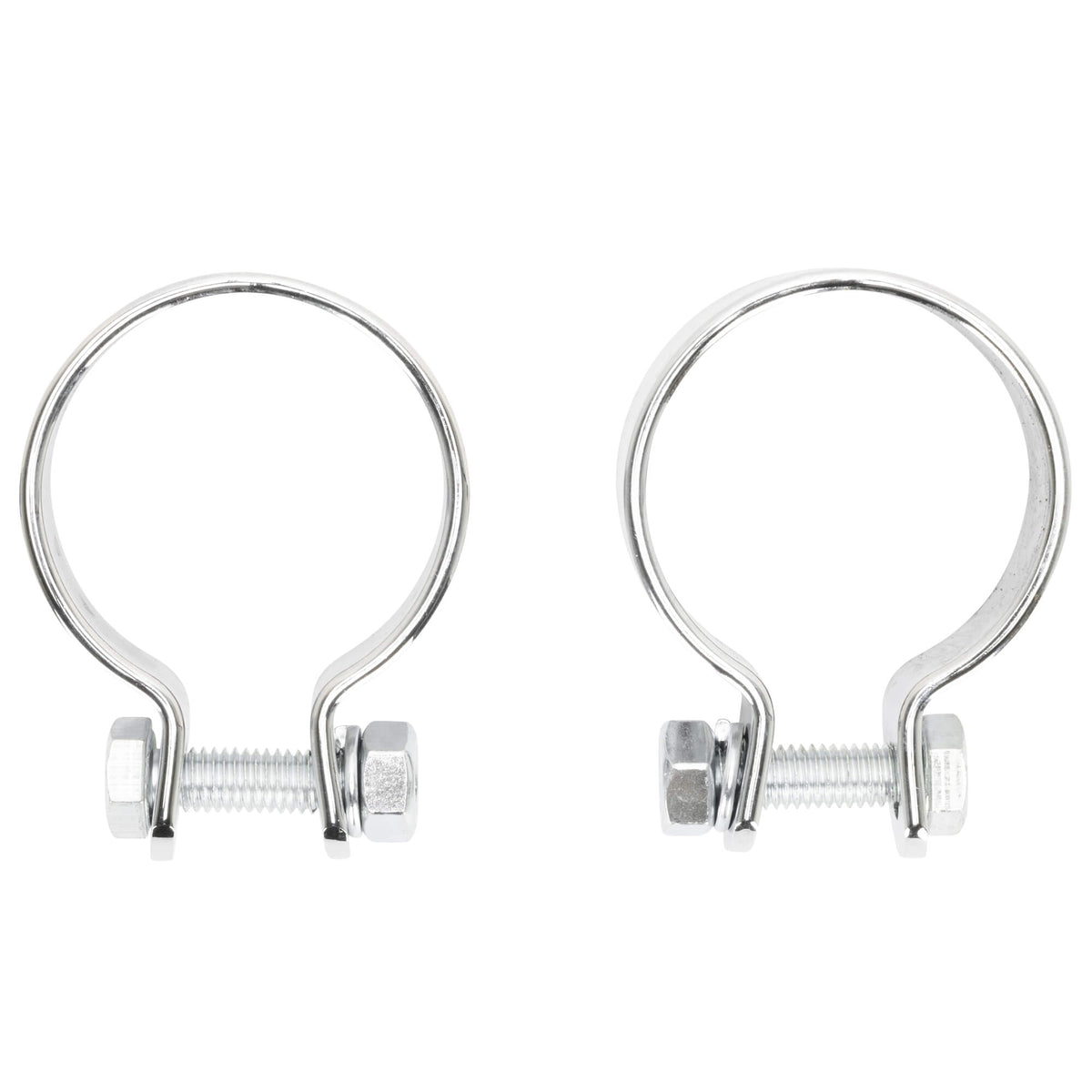 V-Twin Manufacturing Universal 1.75" Exhaust Muffler Clamp Set - Chrome ...