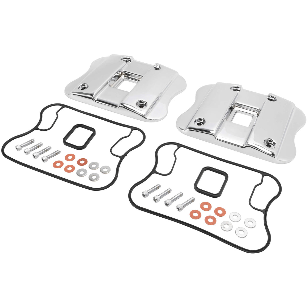 V-Twin Manufacturing Rocker Box Covers - Chrome - 1986-2003 Harley ...