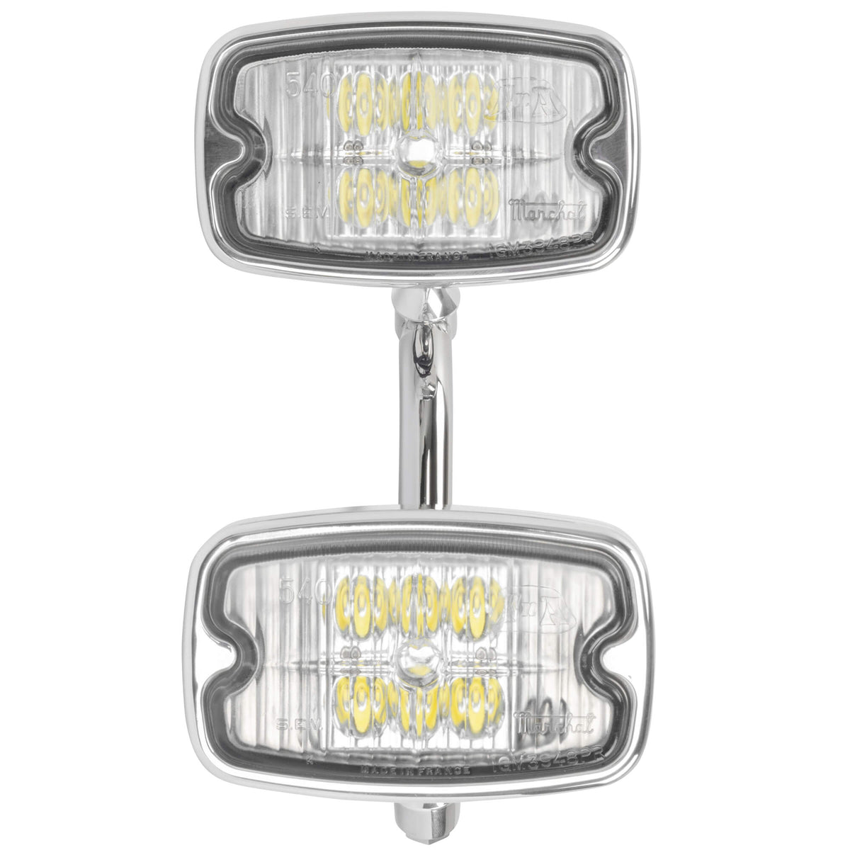 FNA Custom Cycle Dual Headlight Mount - Long - Stainless Steel ...