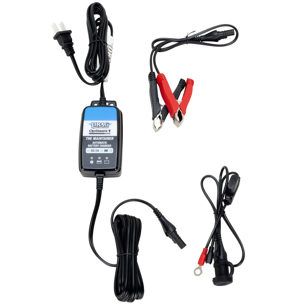 Drag Specialties Optimate 1 Duo Battery Tender .6 Amp/12V for Lead Acid ...