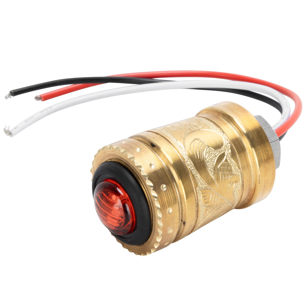 MVKustoms Hand Engraved Tail Light - Brass – Lowbrow Customs