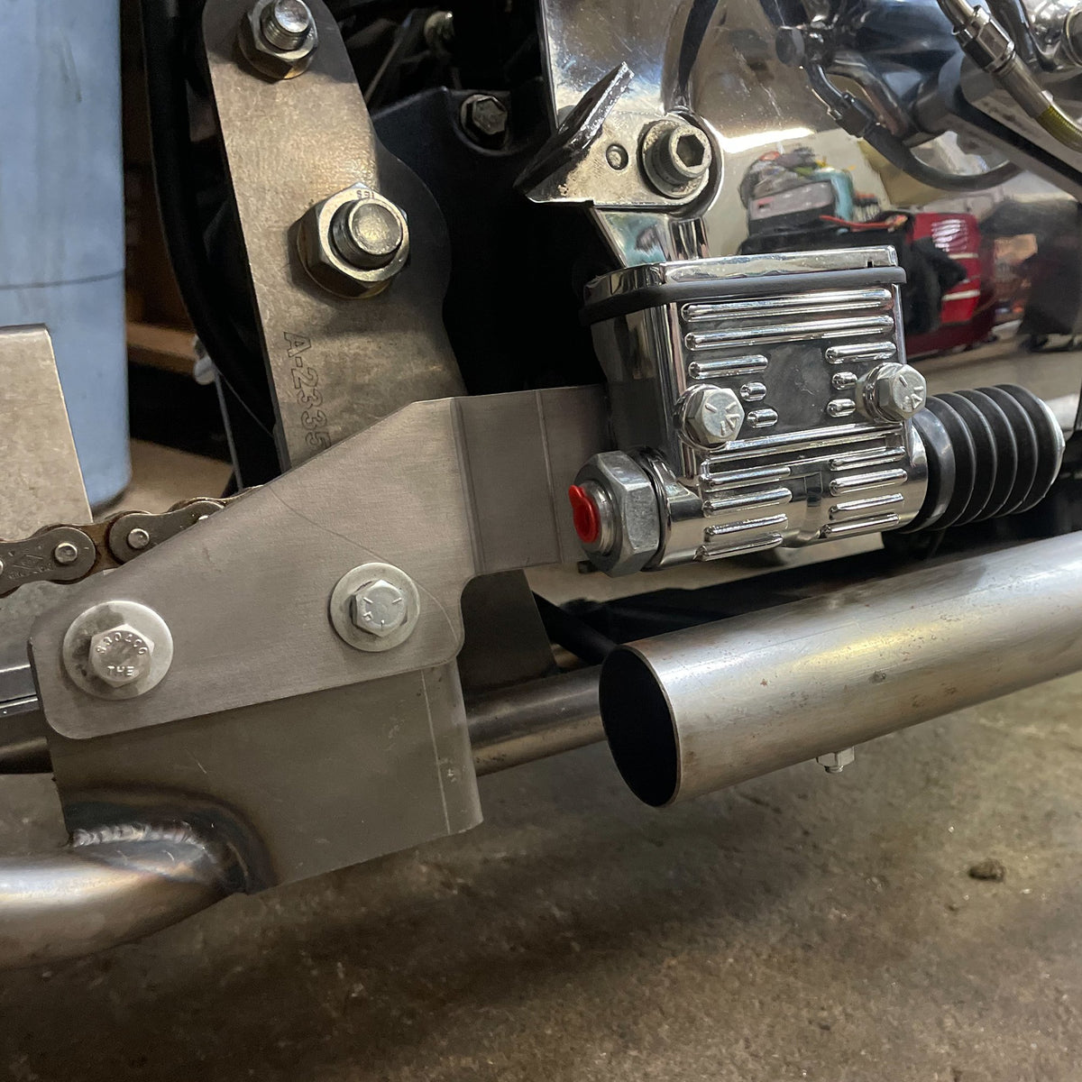 Gasbox Rear Master Cylinder Relocation Bracket for 2004-2022 Harley ...