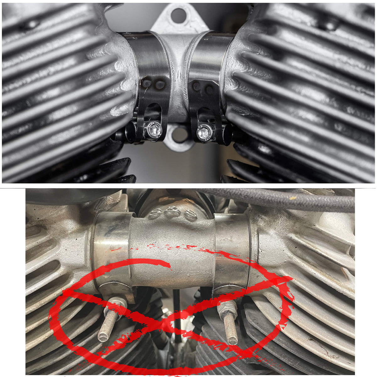 Lowbrow Customs Premium Stainless Steel Intake Clamp Kit 1955-1977 ...