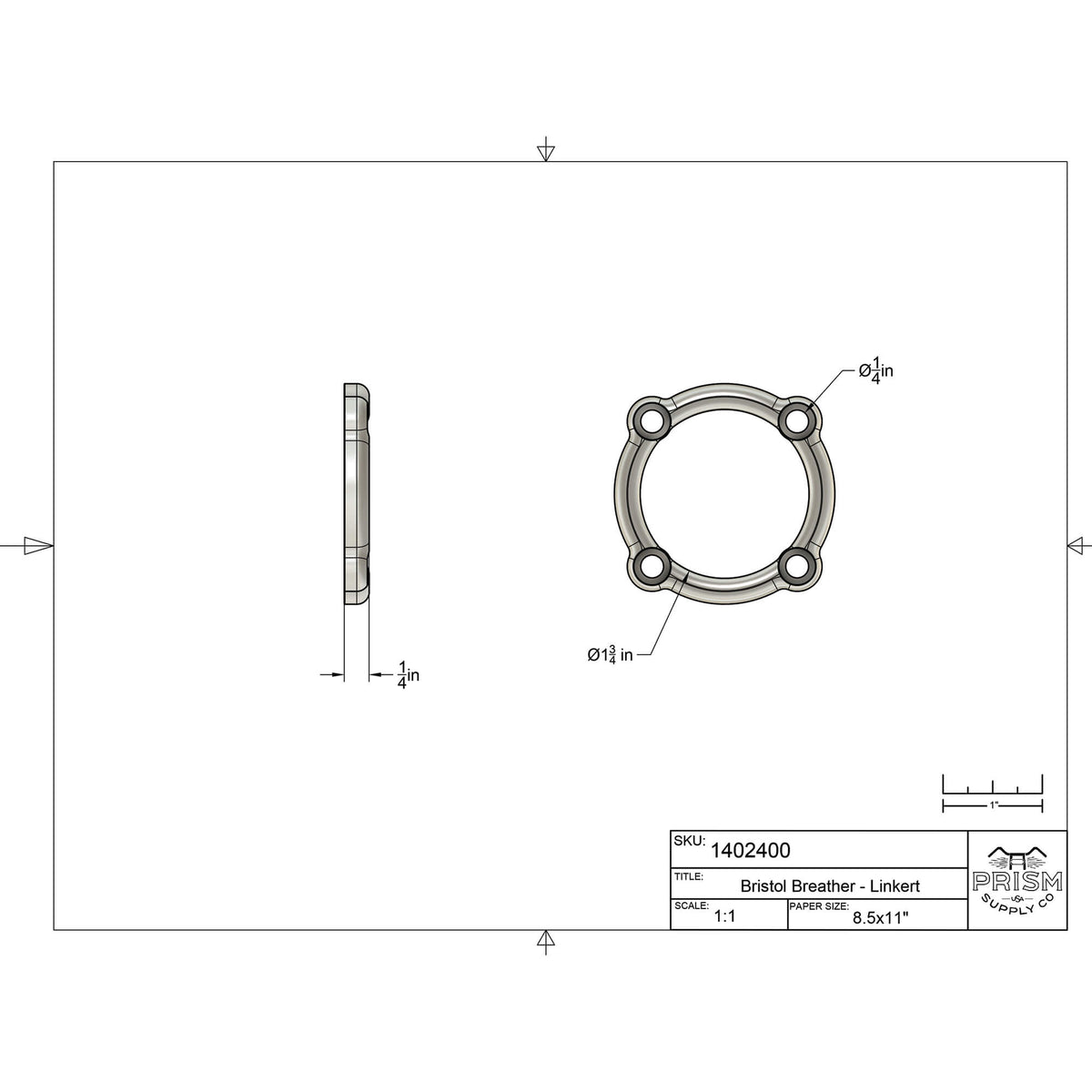 Prism Supply Co. Bristol Breather - Linkert Carburetor - Tumbled ...