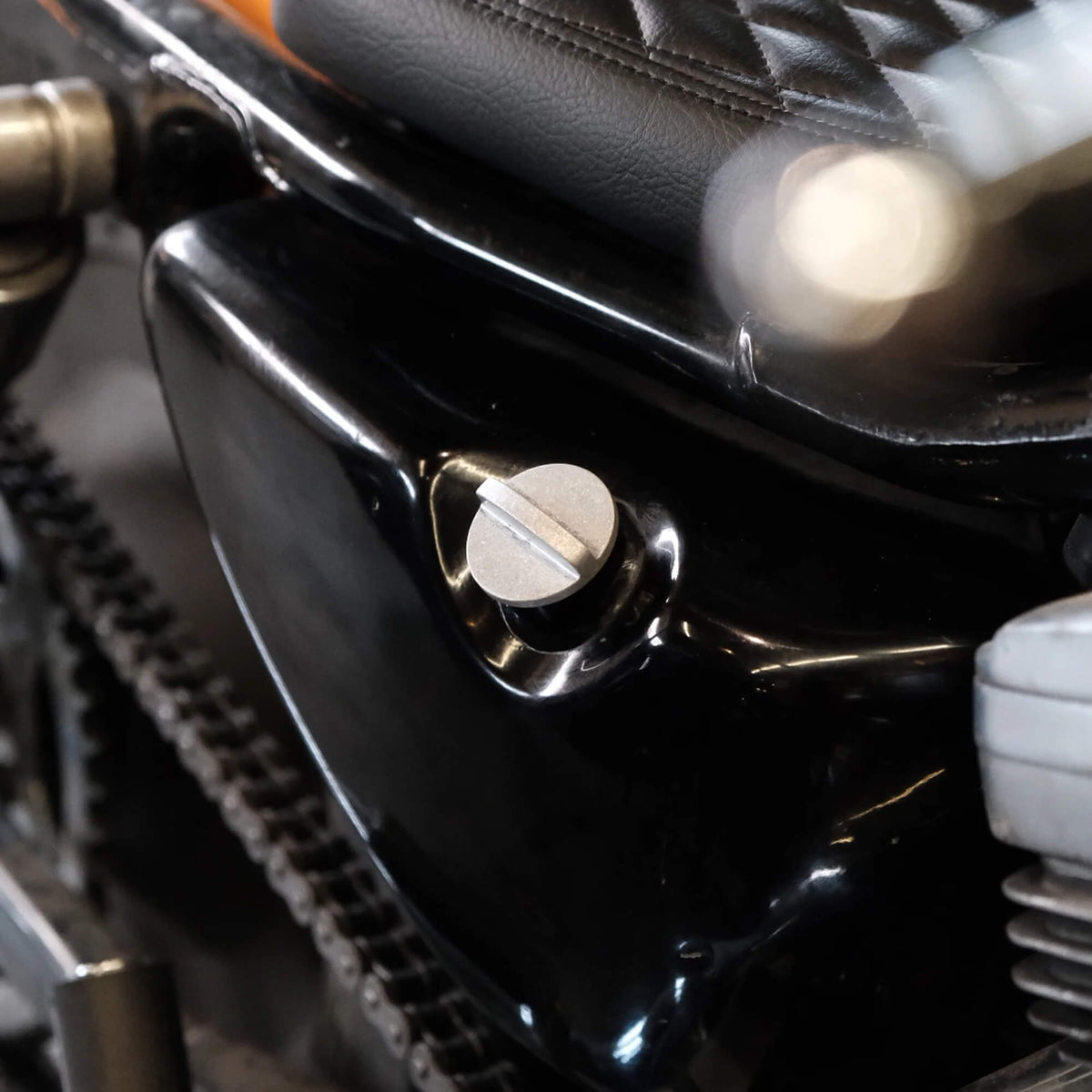 Prism Supply Co. Blade Style Push-in Oil Plug - Polished – Lowbrow Customs