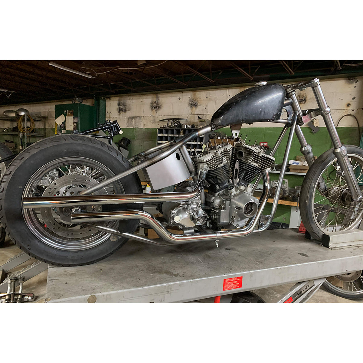 The Gasbox Upswept Shotgun Exhaust Pipe Set for 1970-1984 Harley ...