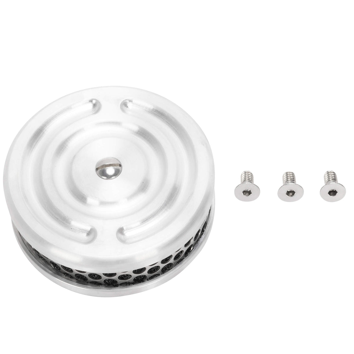 Hawg Supply Swirl 4" Air Cleaner S&S Super E/G Carburetor - Brushed ...