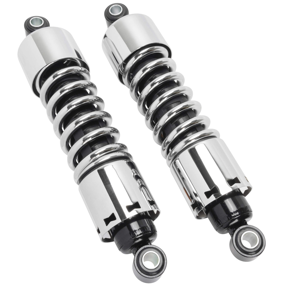 Cycle Standard 11" Chrome Shocks With Chrome Spring - 1 inch Under ...