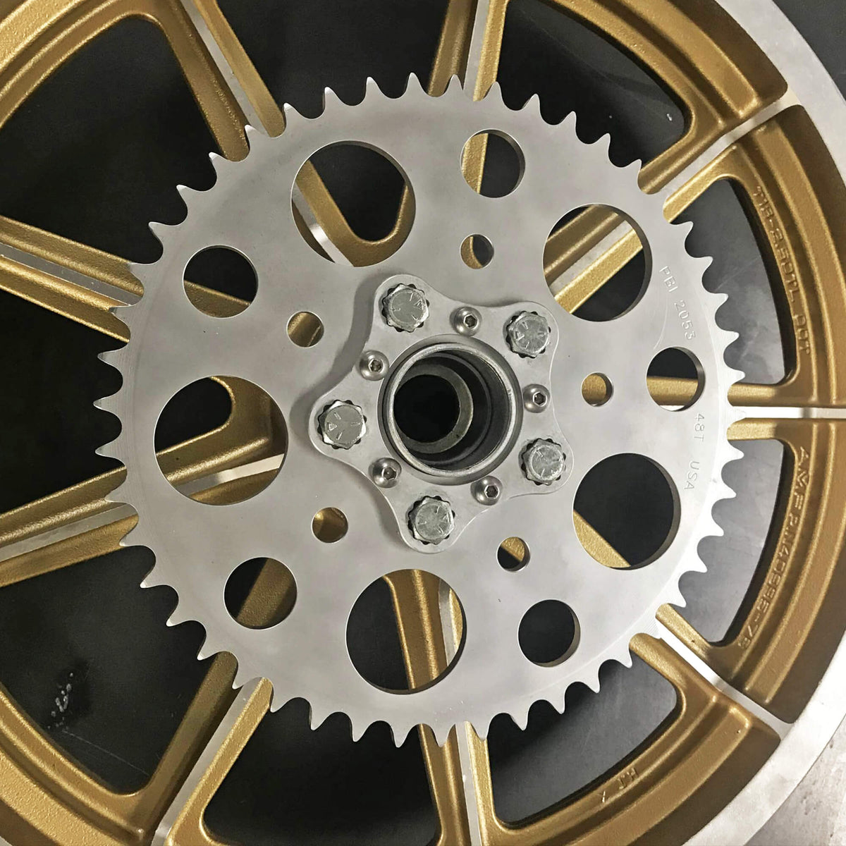 Hugh's Handbuilt HHB Harley Davidson Sprocket Lock System - Raw Silver ...