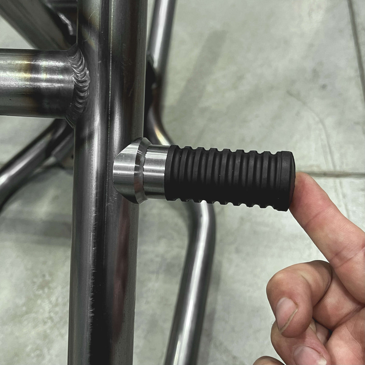 FTCL - Weld-on SHoRTi Passenger Foot Rests:: 1.25” Coped Version ...
