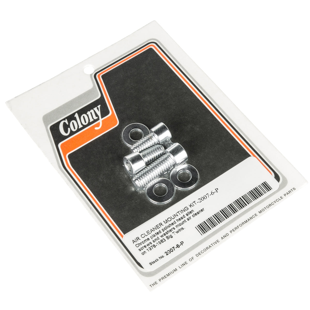 Colony Machine #2007-6-P Air Cleaner Mounting Kit Smooth Allen 1978 ...