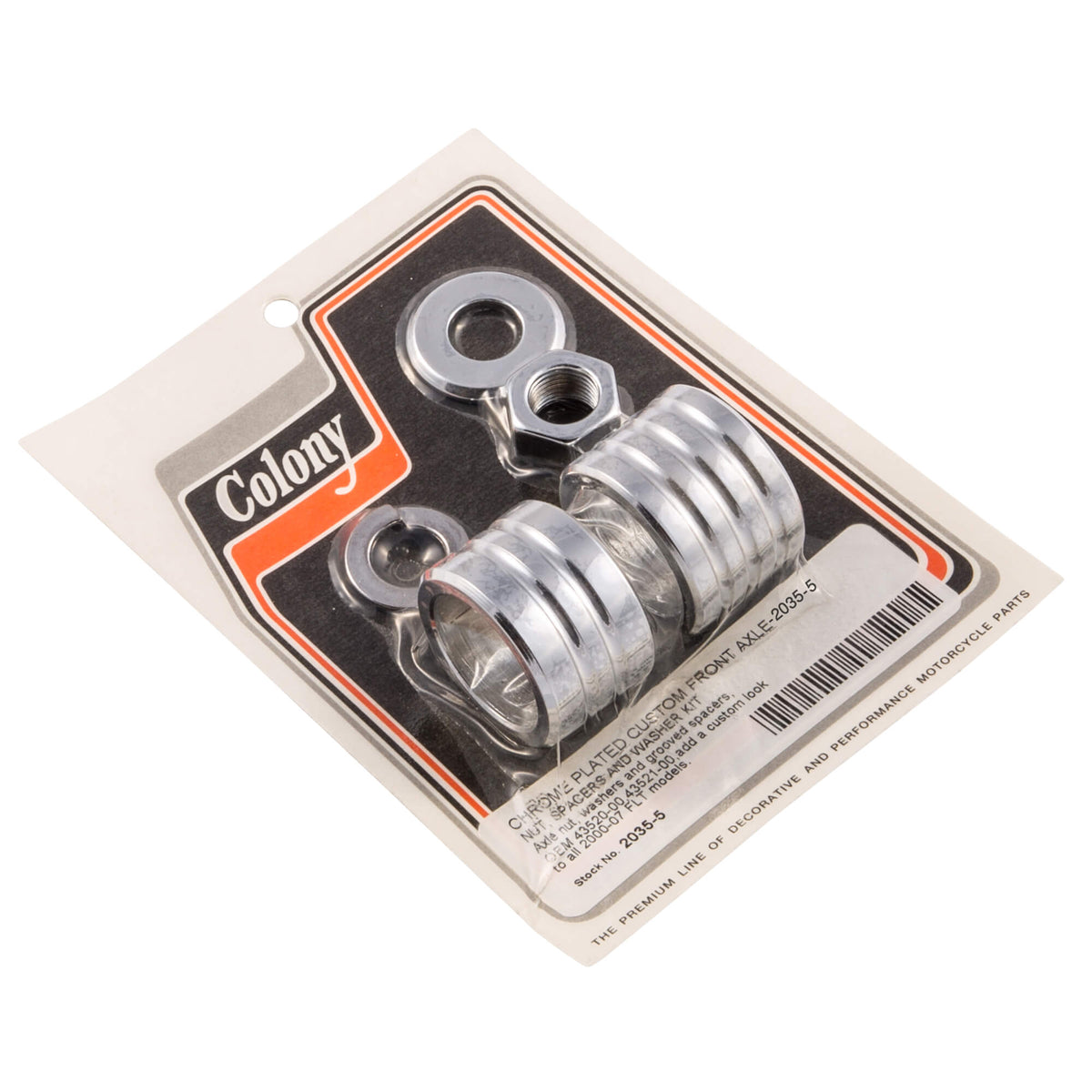 Colony Machine #2035-5 Front Axle Nut Grooved Spacer Kit 2000-2006 ...