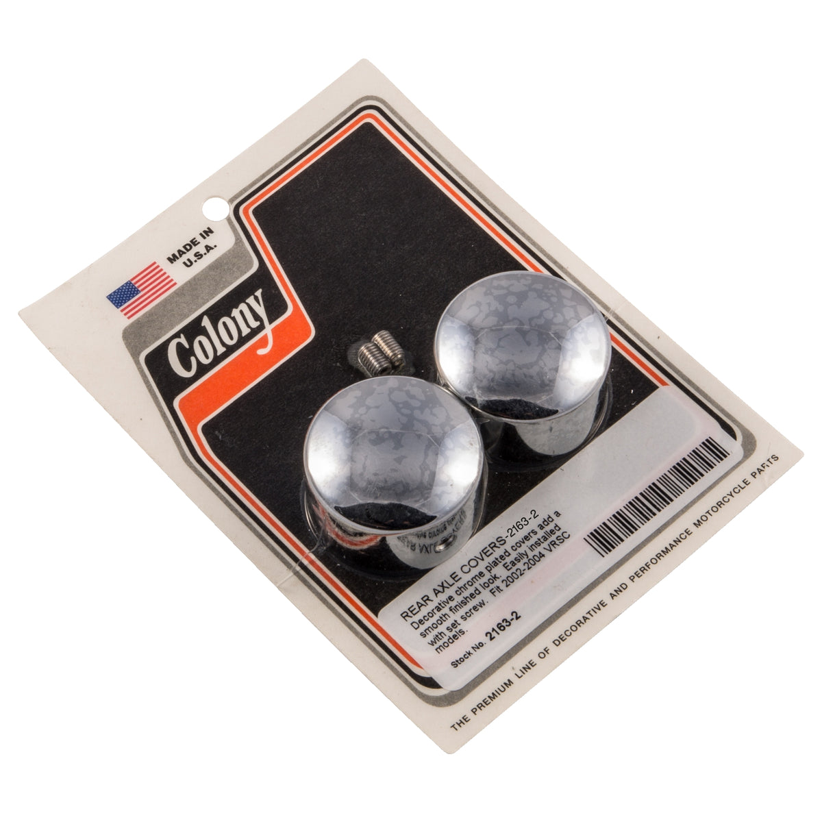 Colony Machine #2163-2 Rear Axle Covers Smooth 2002-2004 Harley ...