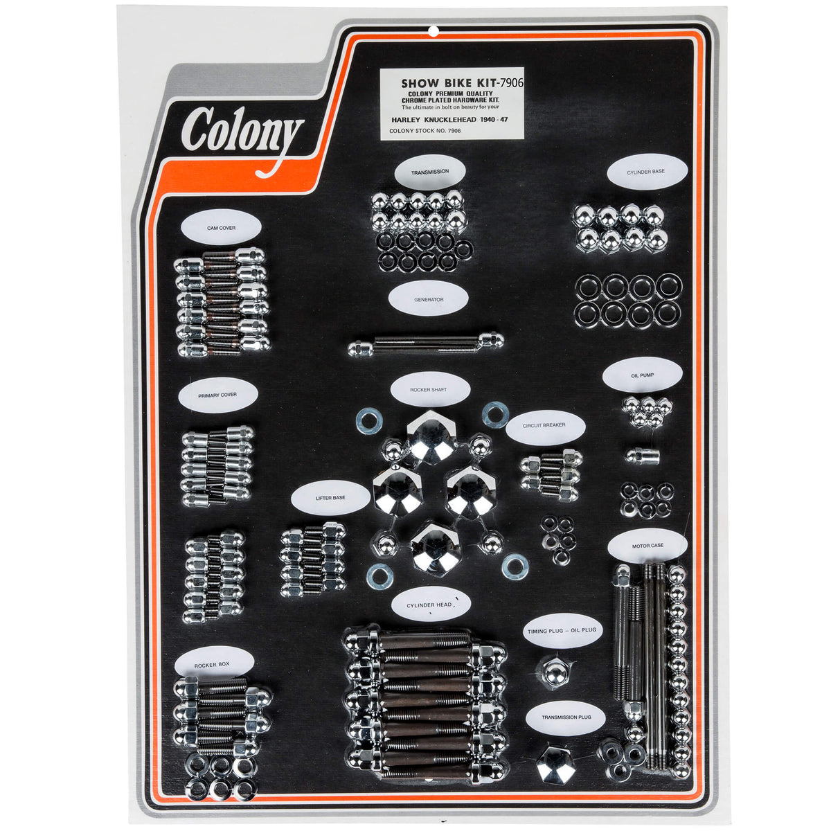 Colony Machine #7906 Complete Show Bike Kit Acorn Hardware Harley ...
