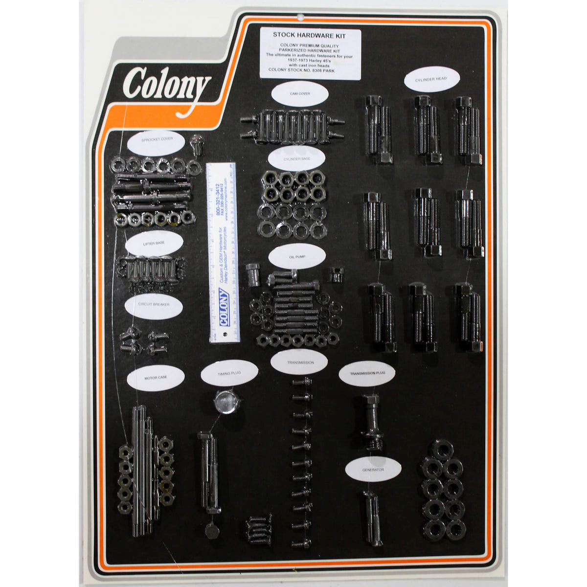 Colony Machine #8308 PARK Complete Stock Hardware Kit - 1937-1973 ...