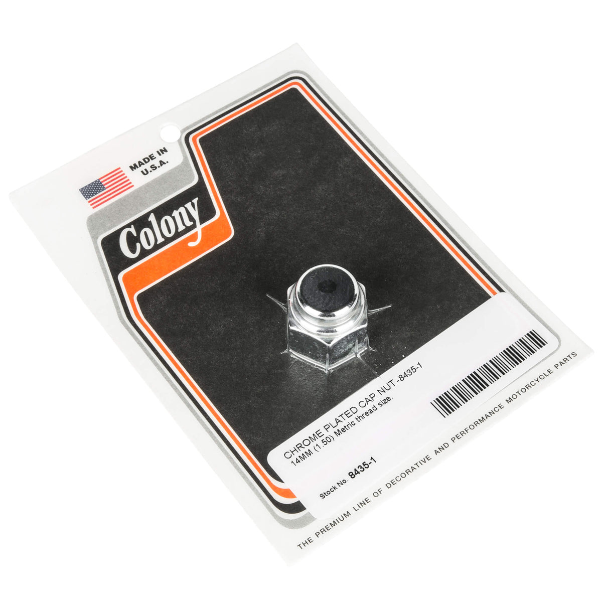 Colony Machine #8435-1 14mm 1.50 Metric Cap Nut - Chrome Plated ...