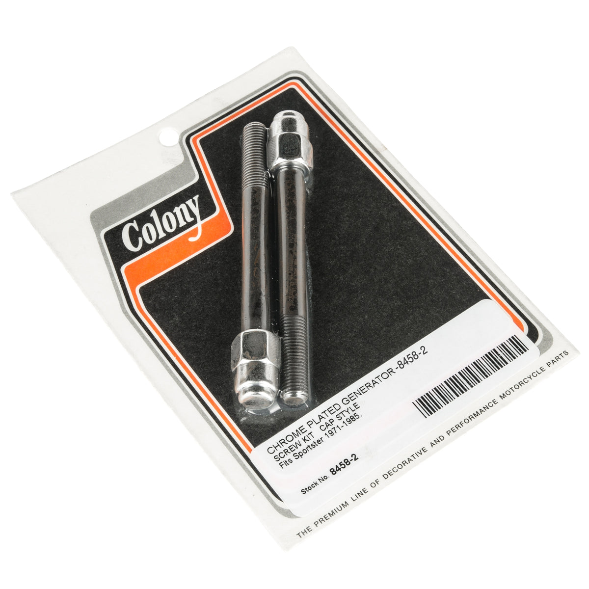 Colony Machine #8458-2 Generator Cap Style Screw Kit 1971-1985 Harley ...