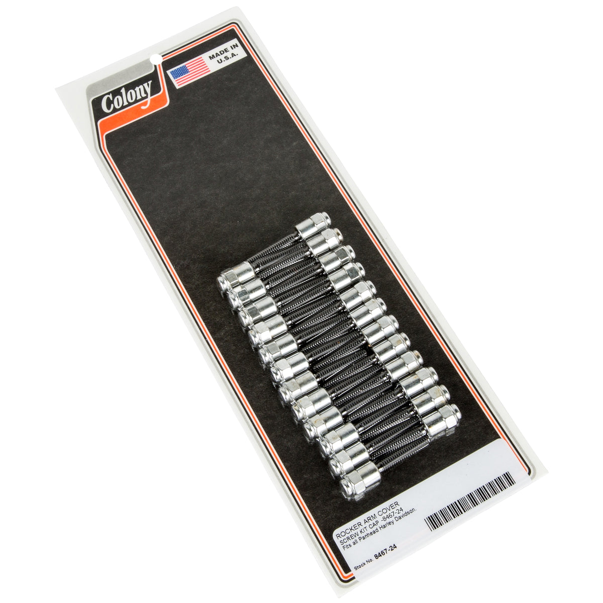 Colony Machine #8467-24 Rocker Arm Cover Screw Cap Kit Harley-Davidson ...