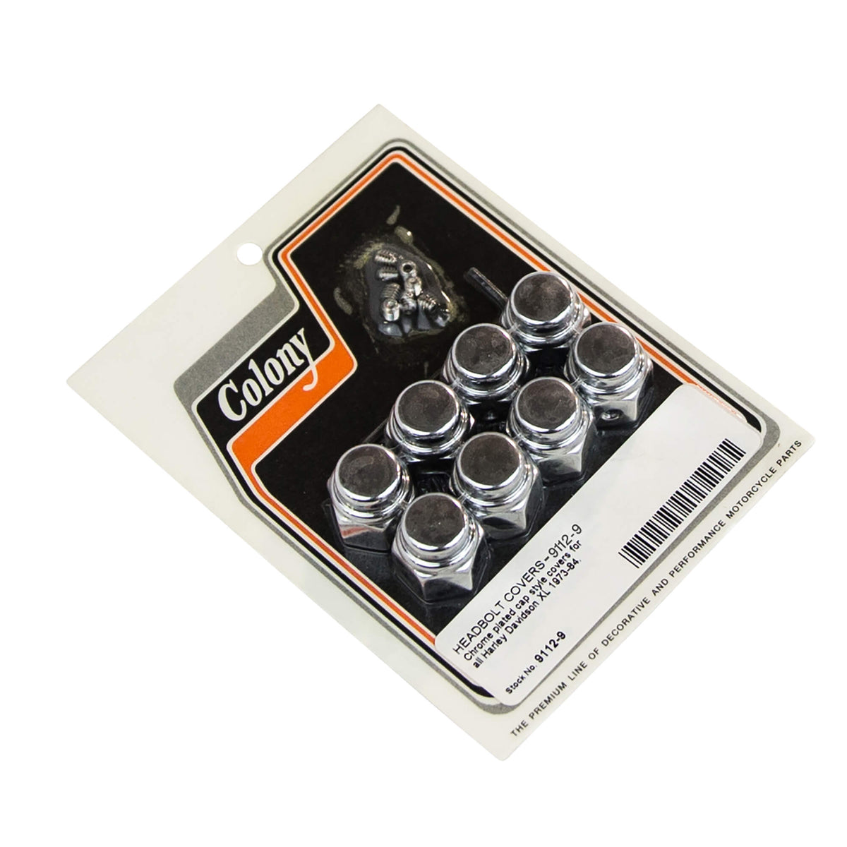 Colony Machine #9112-9 Head Bolt Covers Cap Head 1973-1984 Harley ...