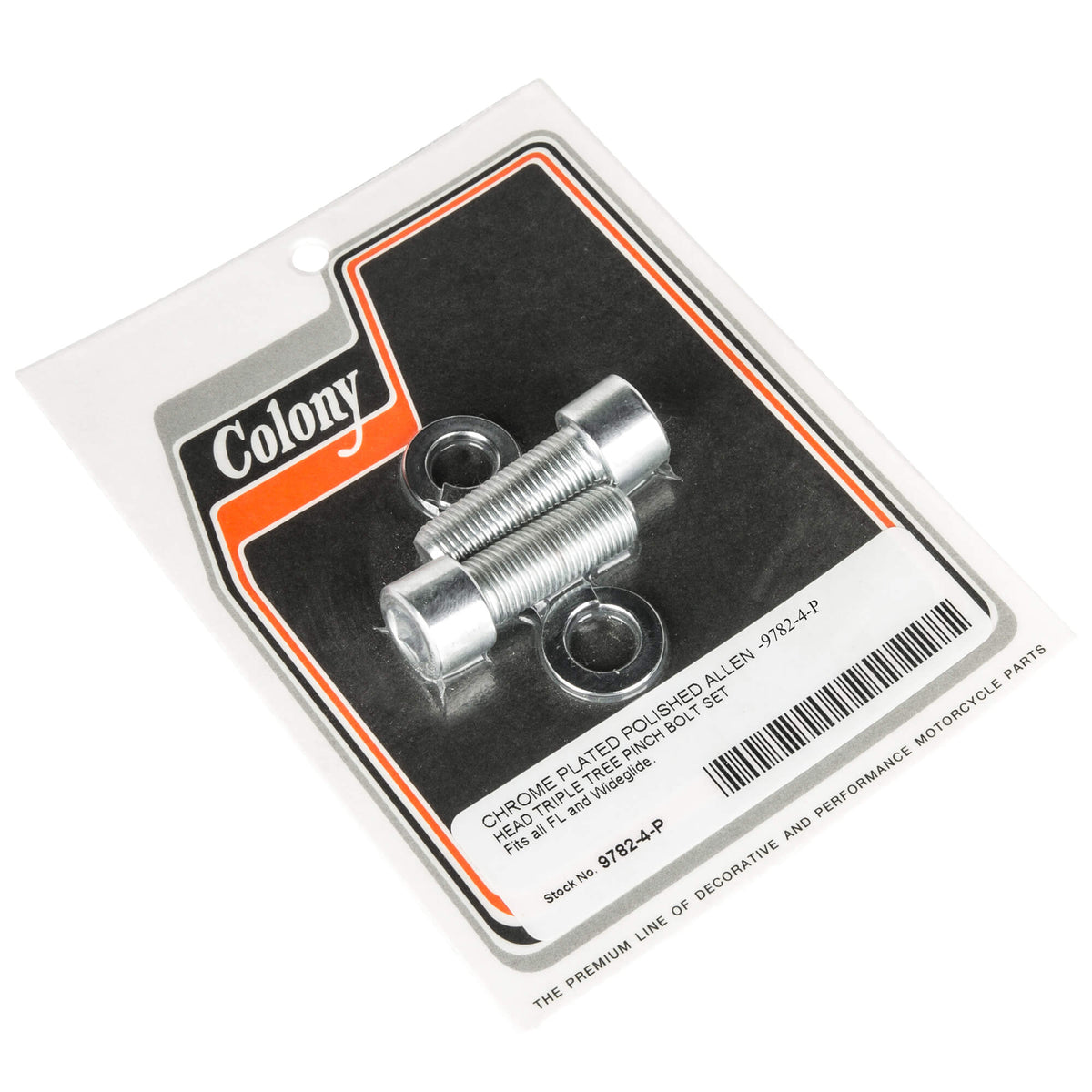 Colony Machine #9782-4-P Triple Tree Pinch Bolt Set Smooth Allen All ...