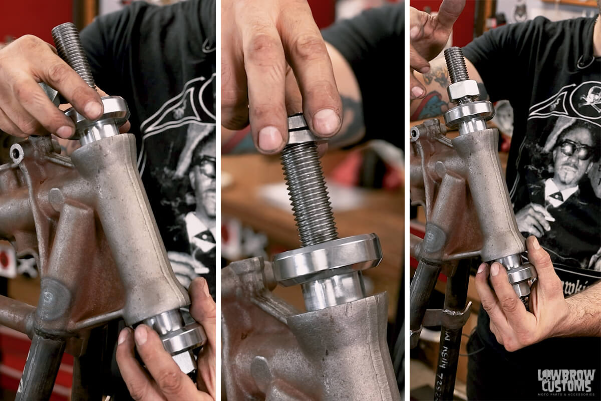 Lowbrow Customs Motorcycle Neck Cup & Bearing Race Installer Tool