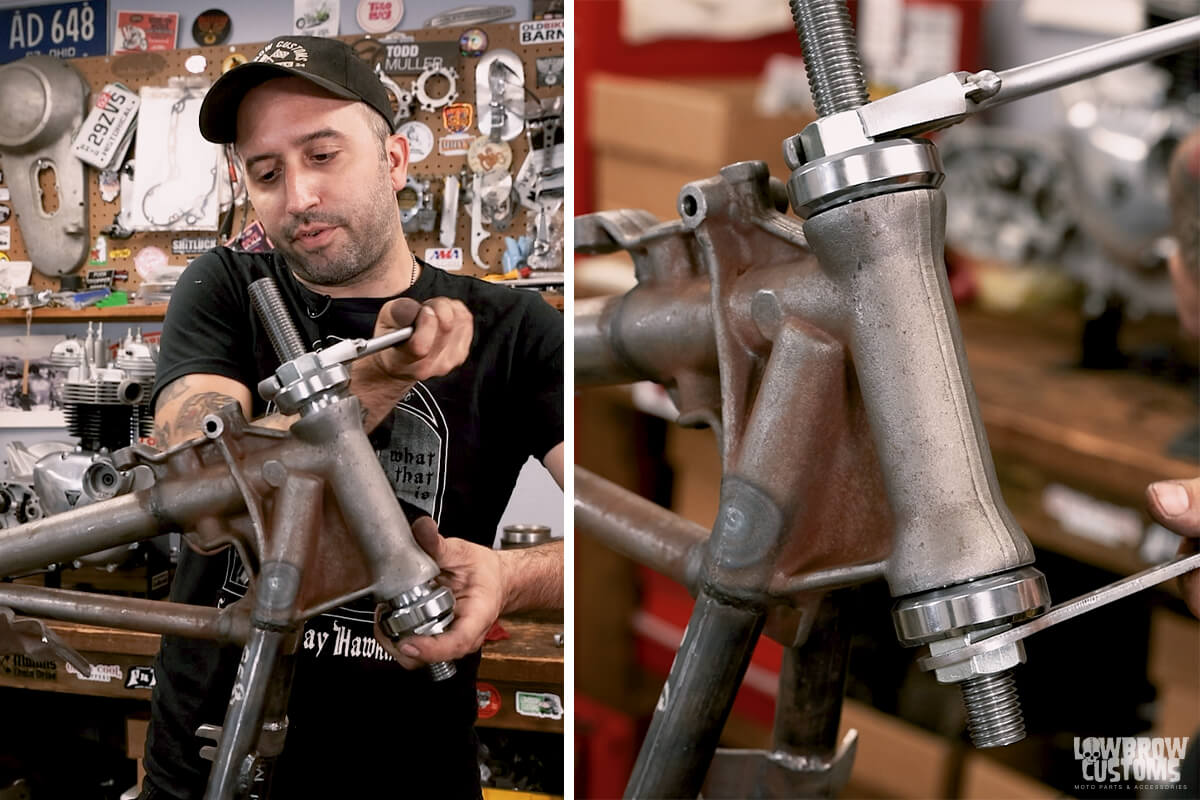 Lowbrow Customs Motorcycle Neck Cup & Bearing Race Installer Tool