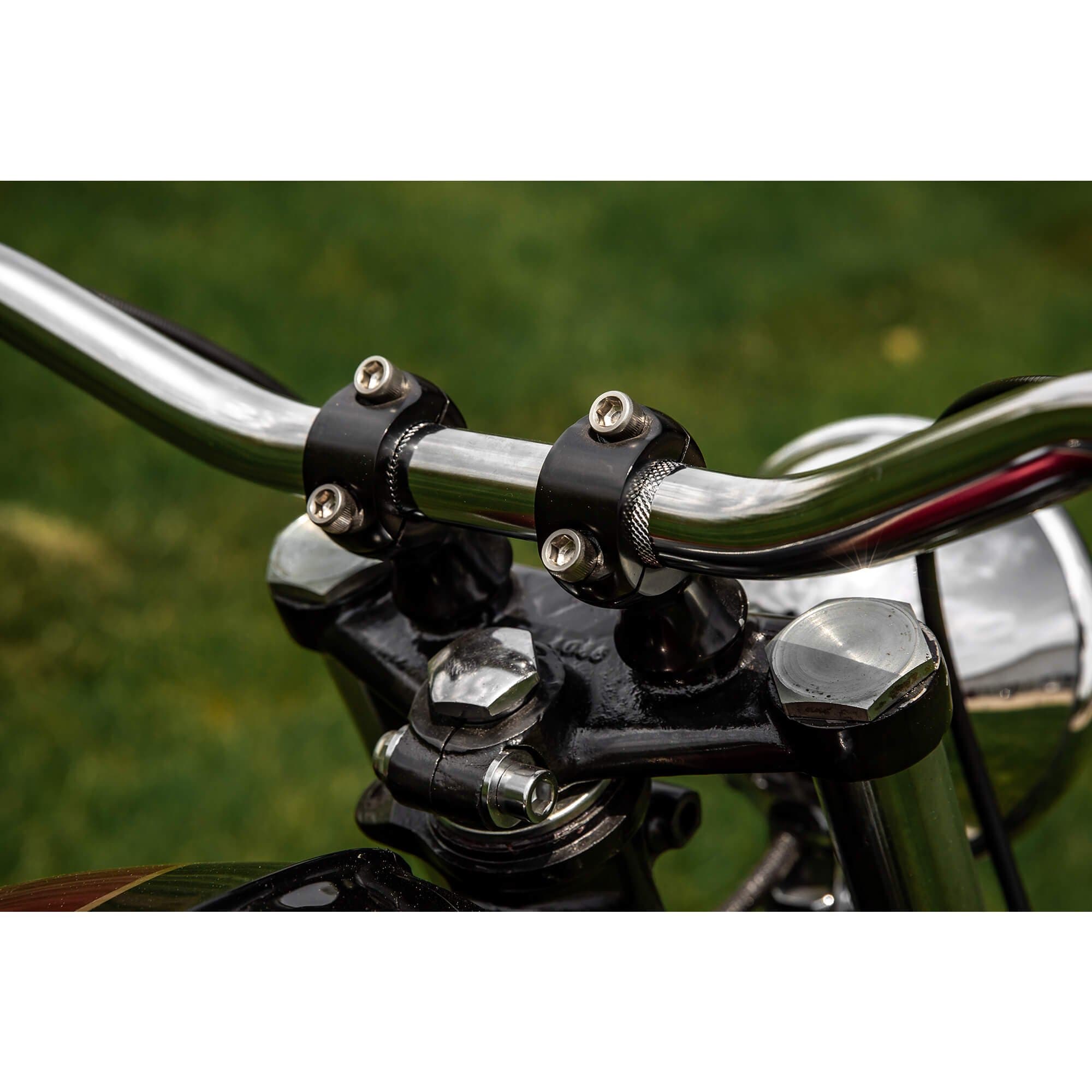Biltwell Slimline Risers - Black Stainless Steel - 1 inch – Lowbrow Customs