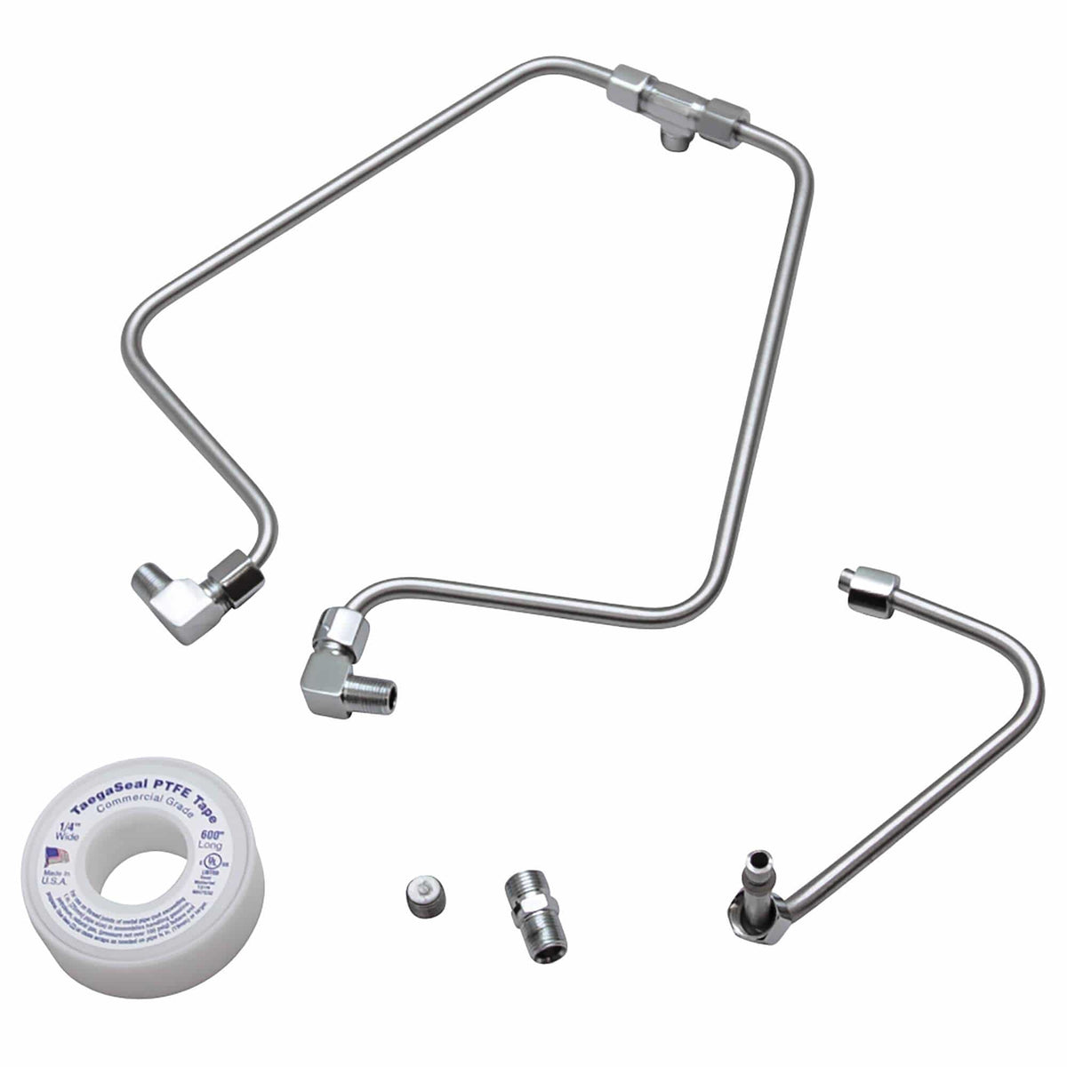 Old-Stf Cycle Shovelhead Rocker Box Split Oil Lines - Stainless Steel ...