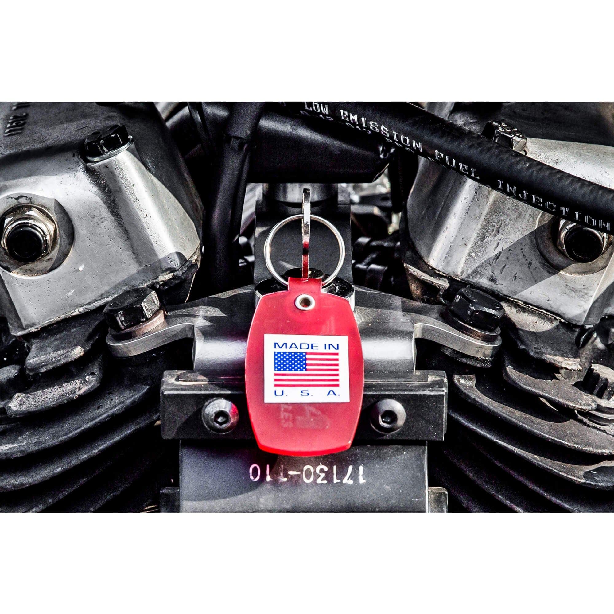 Lowbrow Customs Weatherproof Starter Ignition Key Switch - Chrome Bezel