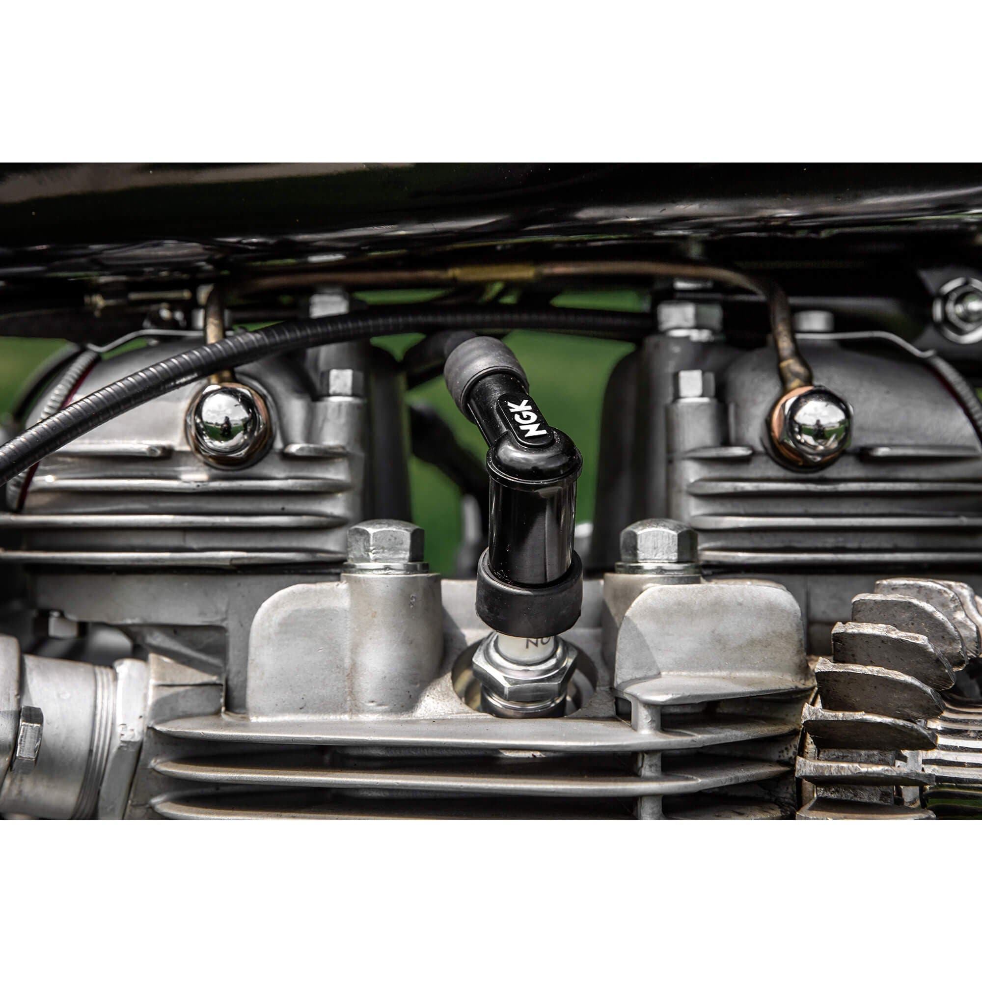 Lowbrow Customs Triumph Oil Feed Chrome Rocker Box Acorn Nuts and ...