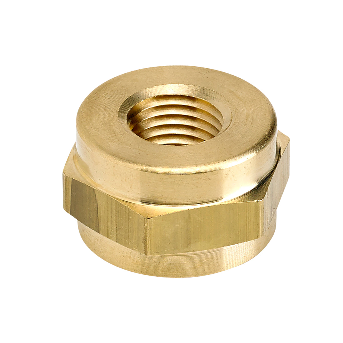 Lowbrow Customs 22mm to 1/4 inch NPT Brass Petcock Adapter Nut