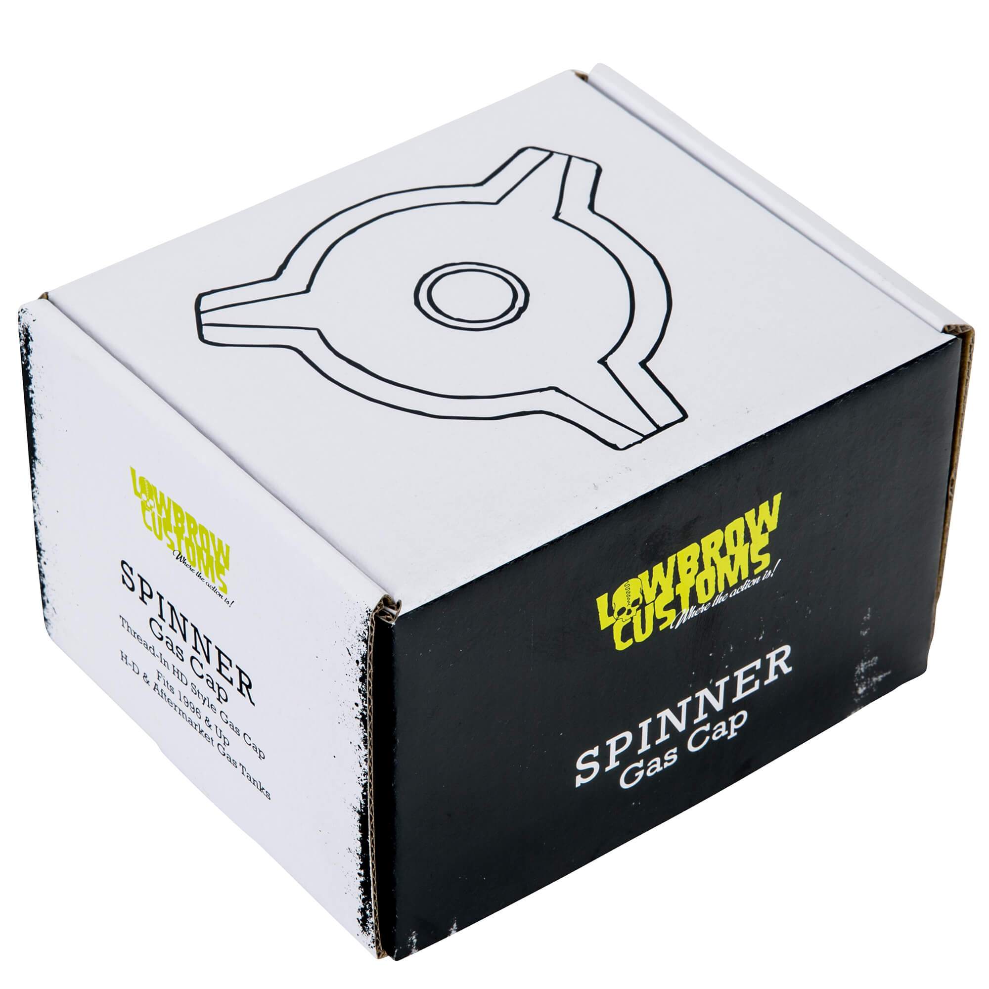 Lowbrow Customs Spinner Screw-In Gas Cap for Harley-Davidson 1996 ...