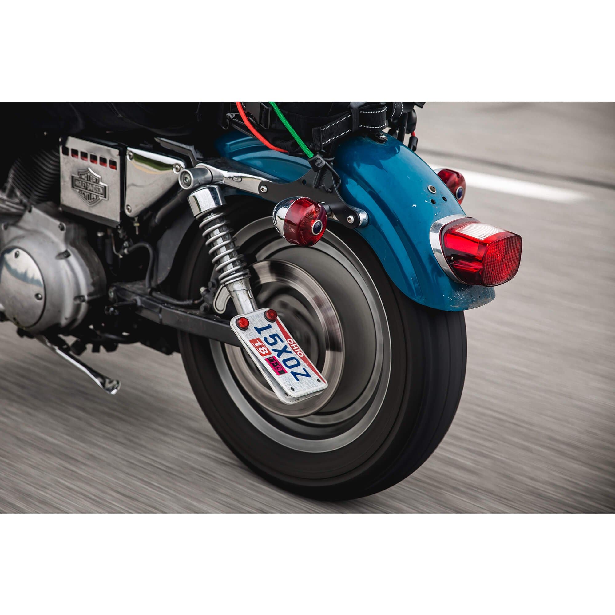 Gasbox Axle Mount License Plate Bracket - 1 inch (25mm) Axles ...