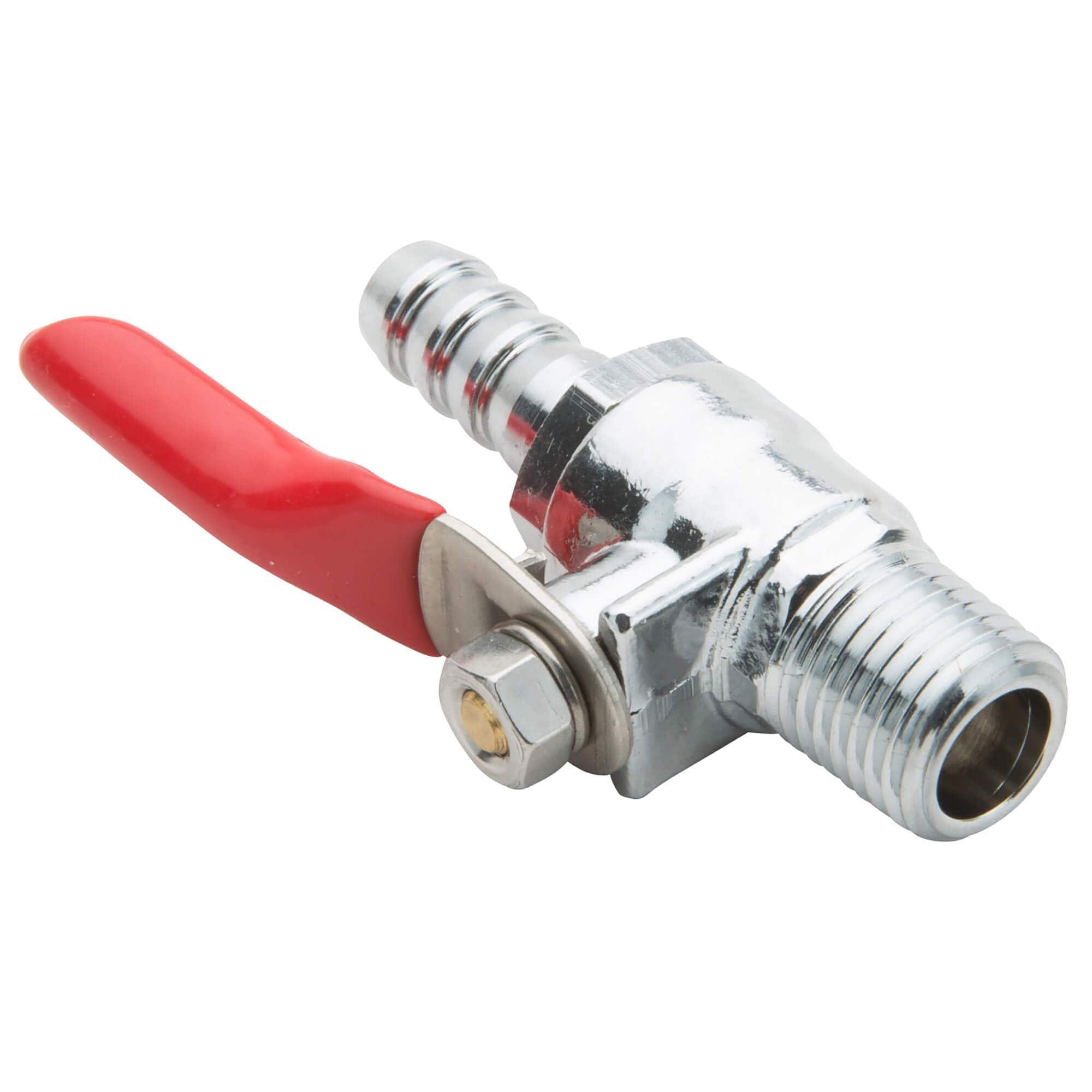 Cycle Standard 1/4 inch NPT Lever Petcock - Chrome Plated Brass ...