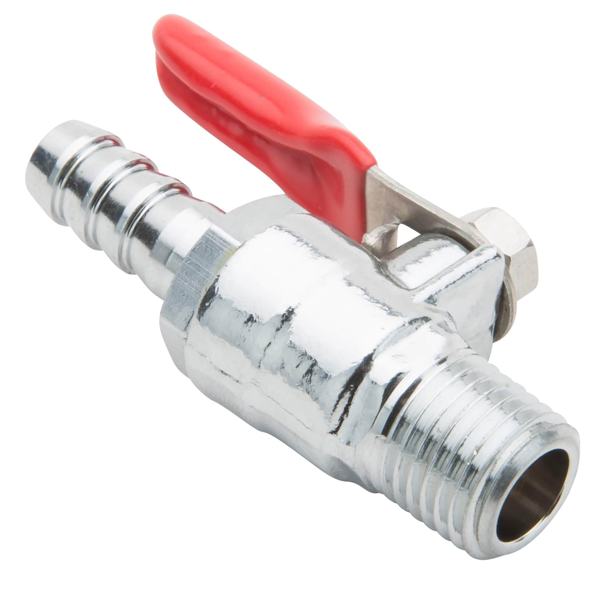 Cycle Standard 1/4 inch NPT Lever Petcock - Chrome Plated Brass ...