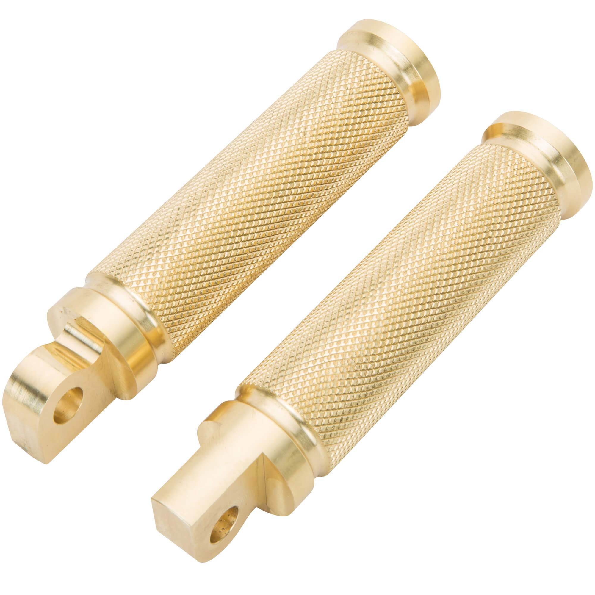 Lowbrow Customs Pursuit Foot Peg Set - Brass