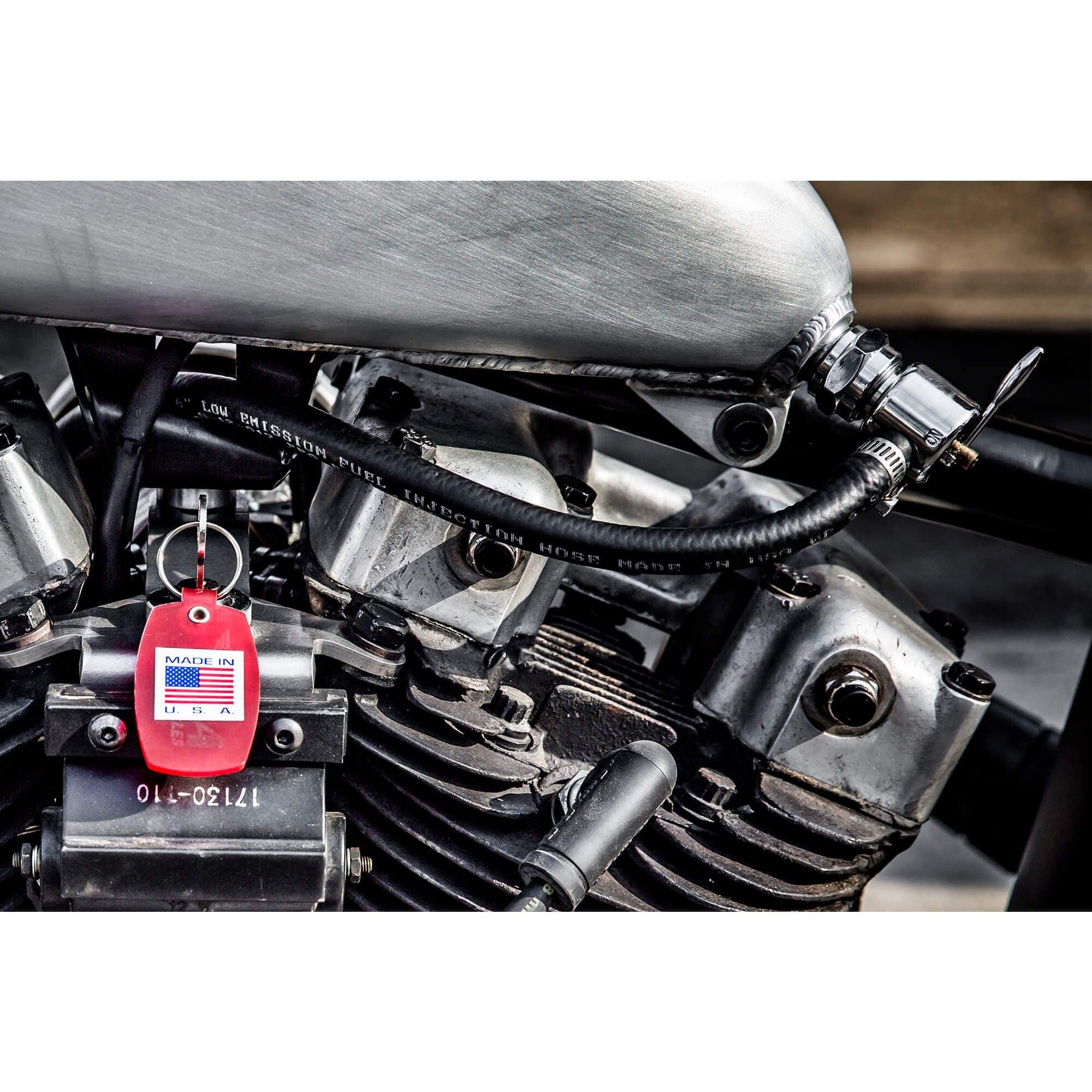 Cycle Standard 22mm Petcock Round Body Chrome Harley-Davidson Style ...